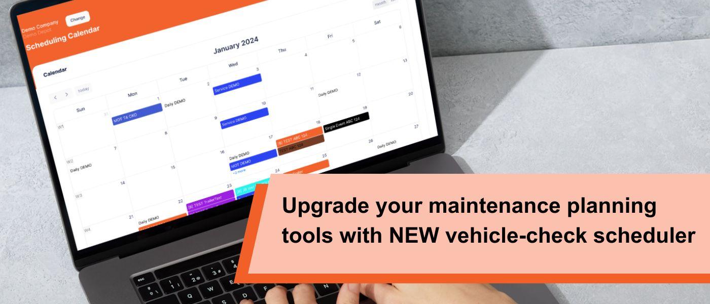Upgrading maintenance planning with vehicle-check scheduler